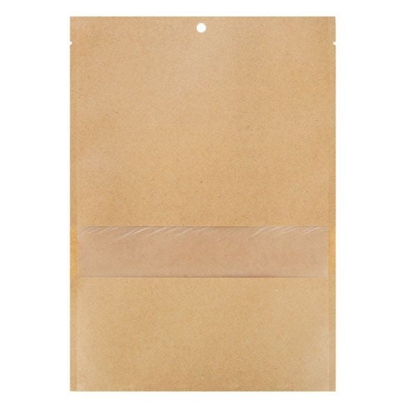 Kraft Bags Sealable 9.8 x 11.4cm with Window – Ecolinq